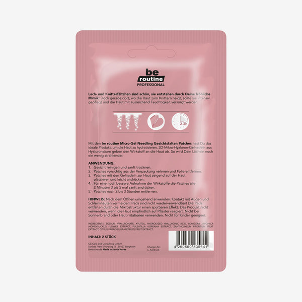 be routine | Micro-Gel Needling Gesichtsfalten Patches | be routine